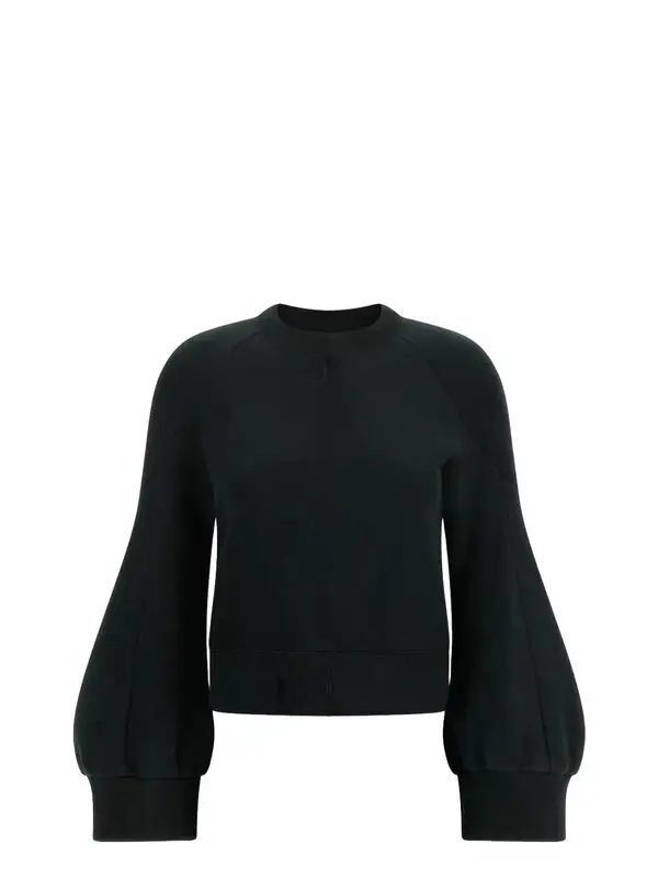 Sacai Balloon-sleeve Crewneck Sweatshirt - Black