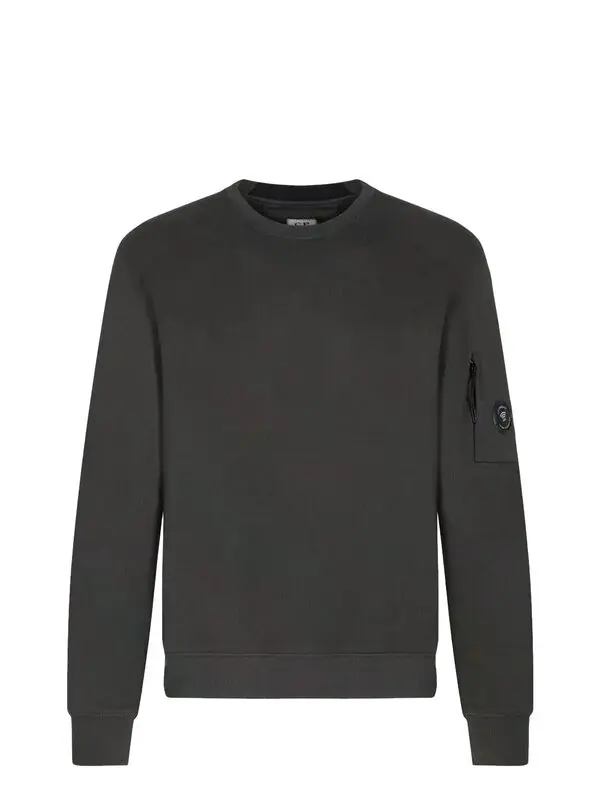 C.P. COMPANY Lens Detail Crewneck Sweatshirt - Grey