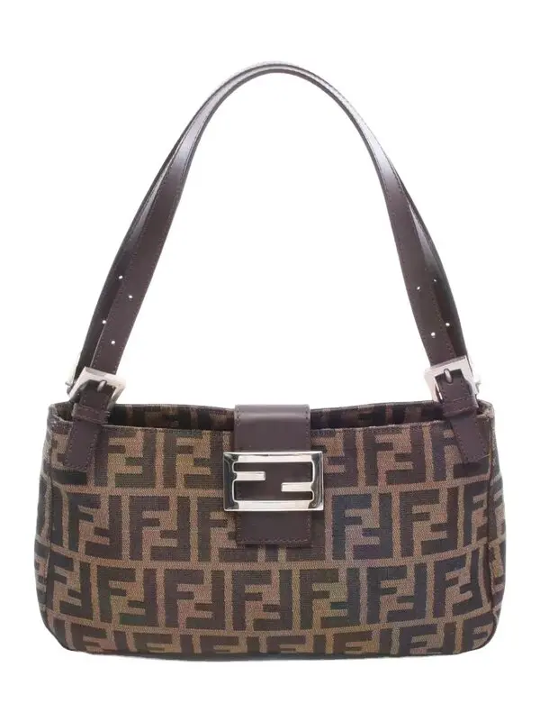 Fendi 2010s Mamma Baguette Shoulder Bag - Brown