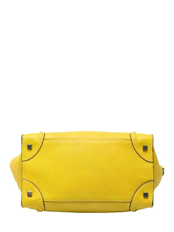 Celine Micro Luggage Tote Bag - Yellow