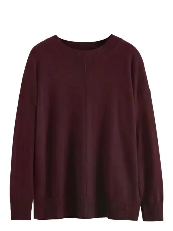 Chinti & Parker Seam Detail Slouchy Sweater - Purple