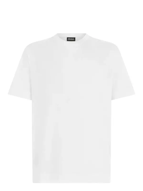 Zegna Crew-neck Short-sleeve T-shirt - White