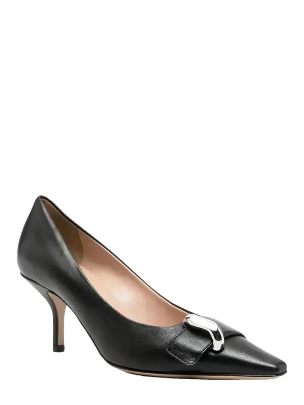 Emporio Armani Buckle Detail Pointed-toe Pumps - Black