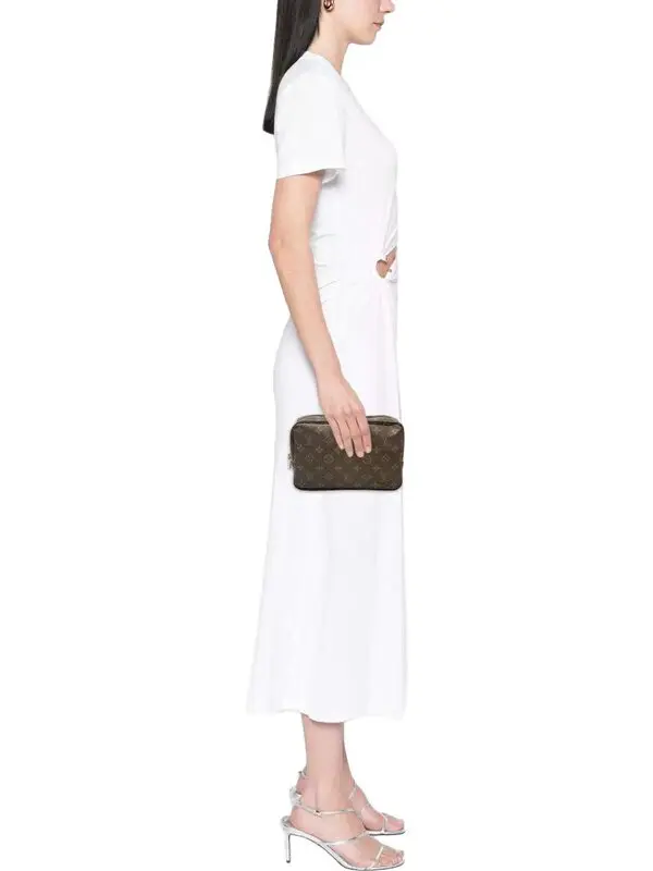 LOUIS VUITTON 1988 Monogram Trousse Toilette 23 Clutch Bag - Brown
