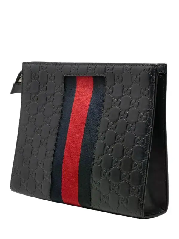Gucci Web Clutch Bag - Blue