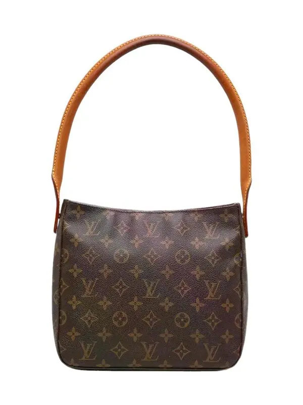 LOUIS VUITTON 2001 Monogram Looping Mm Shoulder Bag - Brown