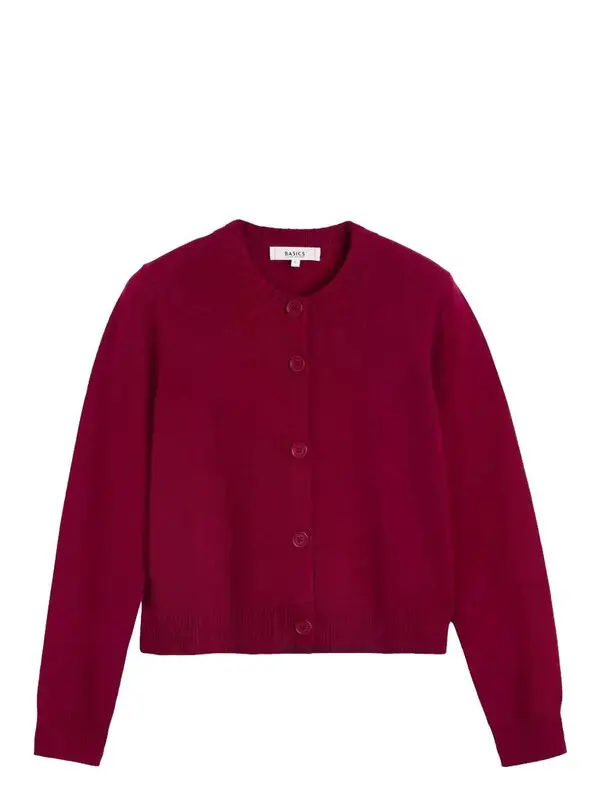 Chinti & Parker Crew Neck Cardigan - Red