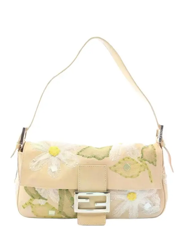 Fendi 2010s Mamma Baguette Shoulder Bag - Neutrals