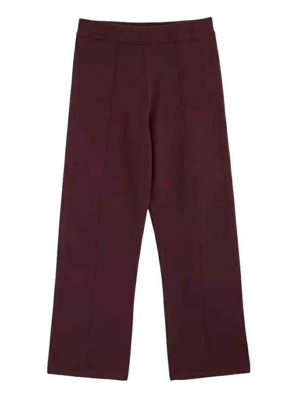 Chinti & Parker Wide-leg Seam-detail Track Pants - Purple