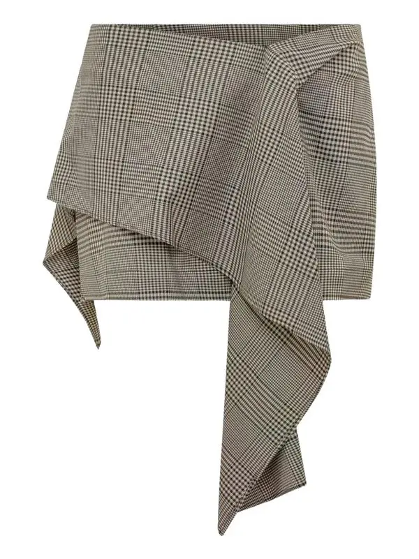 IRO PARIS Asymmetric Draped Skirt - Neutrals