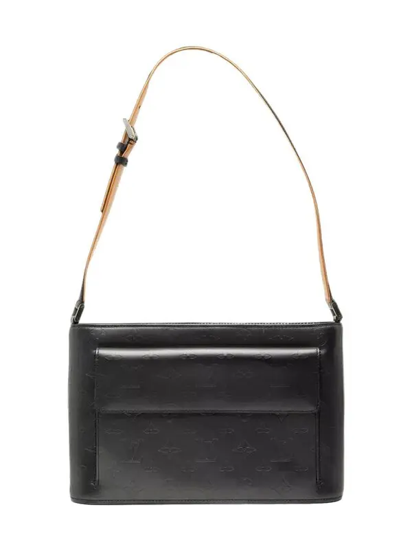 LOUIS VUITTON Monogram Mat Alston Shoulder Bag - Grey