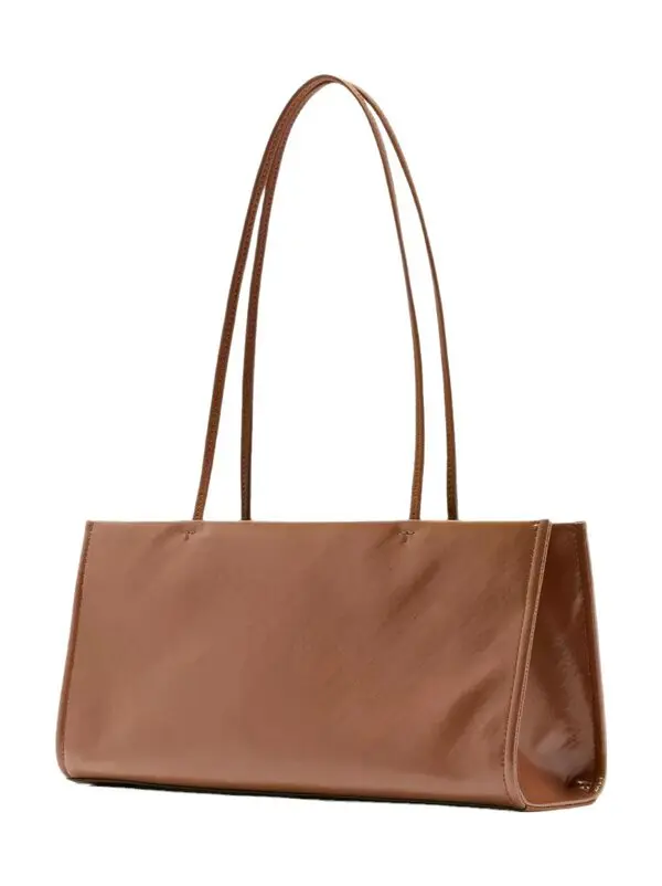 Tory Burch Ella Logo-patch Shoulder Bag - Brown