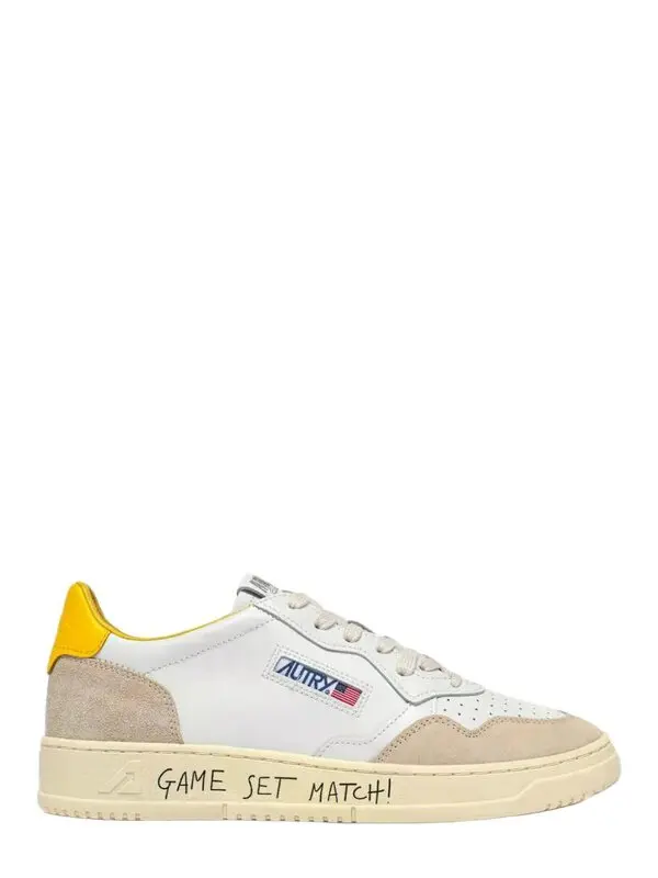 AUTRY Medalist Low Sneakers In Leather And Suede - White