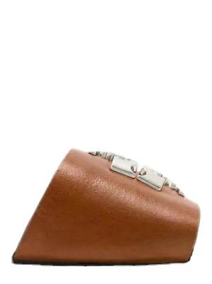 Tory Burch Charlie Cuoio Leather Slide Sandals - Brown
