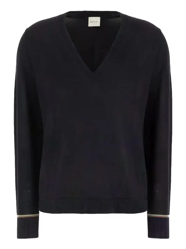 Paul Smith V-neck Wool Sweater - Blue