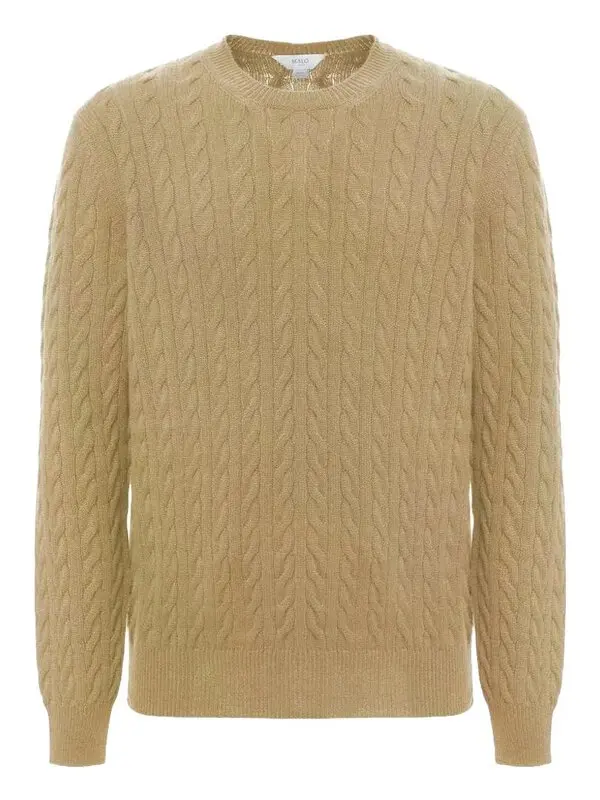 Malo Cable Knit Sweater - Neutrals