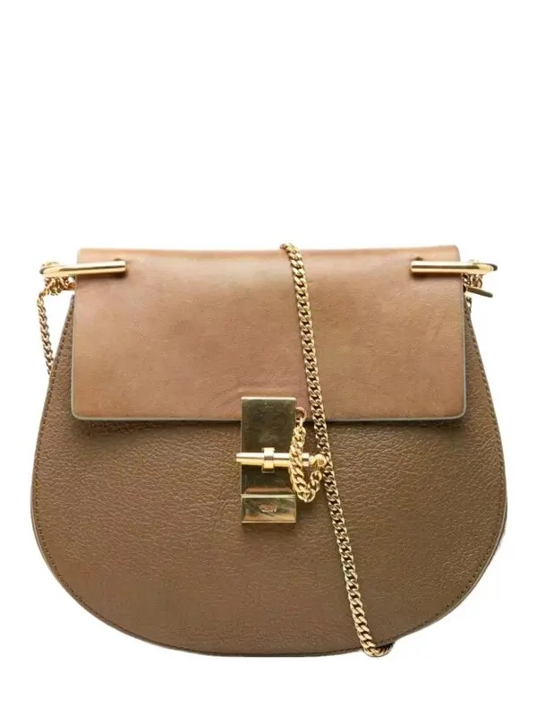 Chloé Leather Drew Crossbody Bag - Brown