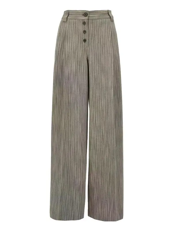 Paul Smith Wide-leg Pleated Trousers - Grey