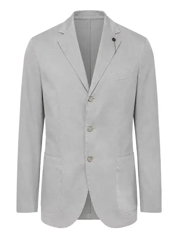 SANTANIELLO Single-breasted Blazer - Grey