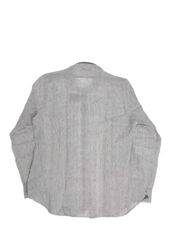 Corneliani Striped French-collar Shirt - White