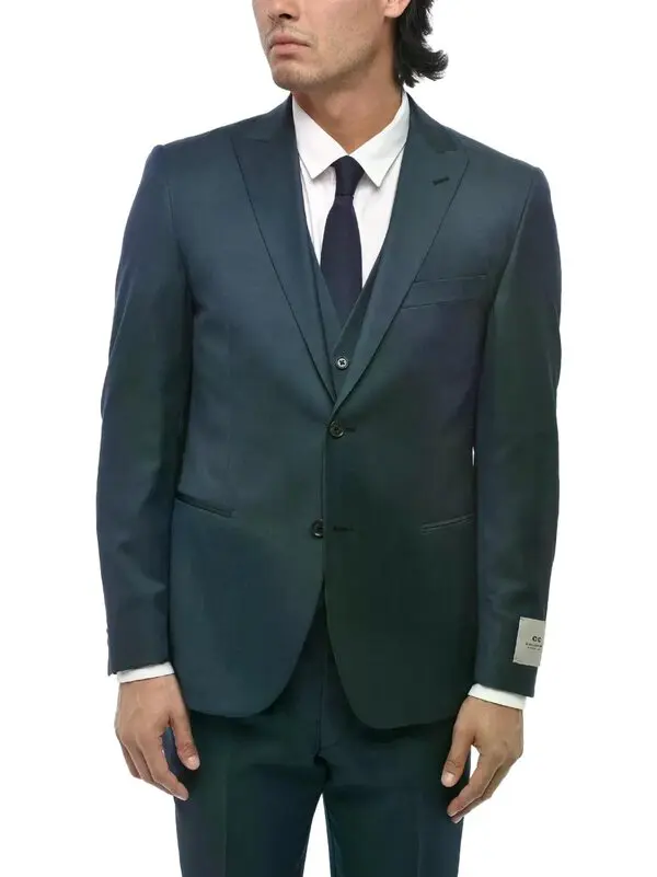 Corneliani Three-piece Wool Suit - Blue