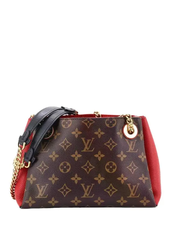 LOUIS VUITTON Monogram Canvas Leather Bb Shoulder Bag - Red