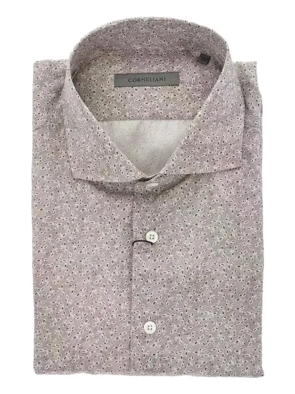 Corneliani Patterned Shirt - Pink