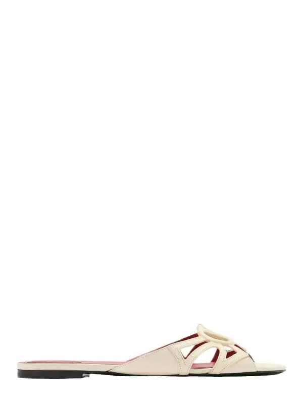 Valentino Garavani Vlogo Signature Cutout Sandals - Neutrals