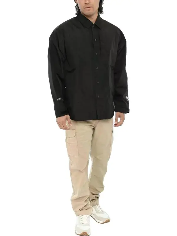 Woolrich Gore-tex Logo Print Jacket - Black