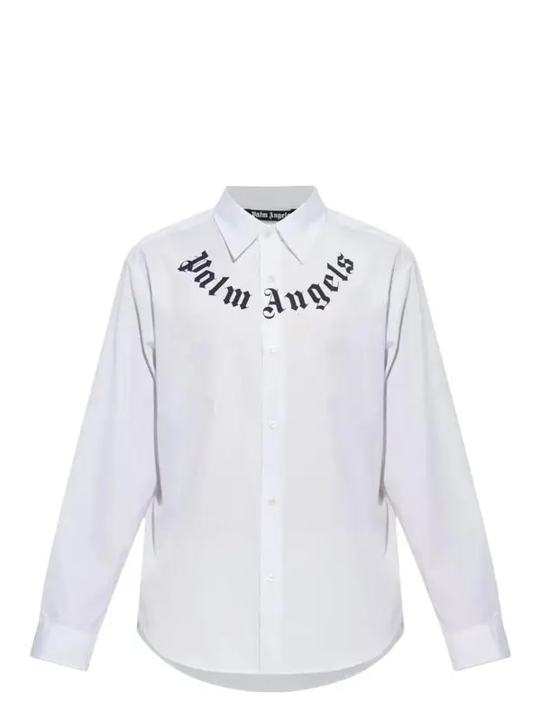 Palm Angels Logo-print Shirt - White