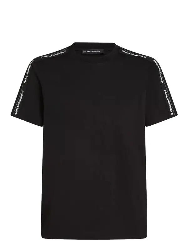 Karl Lagerfeld Logo-tape T-shirt - Black