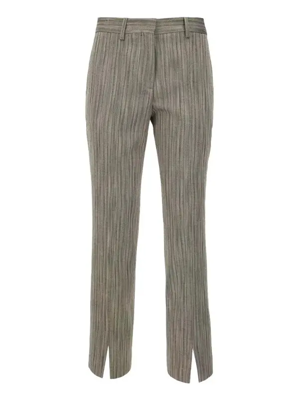 Paul Smith Herringbone Tailored Trousers - Grey