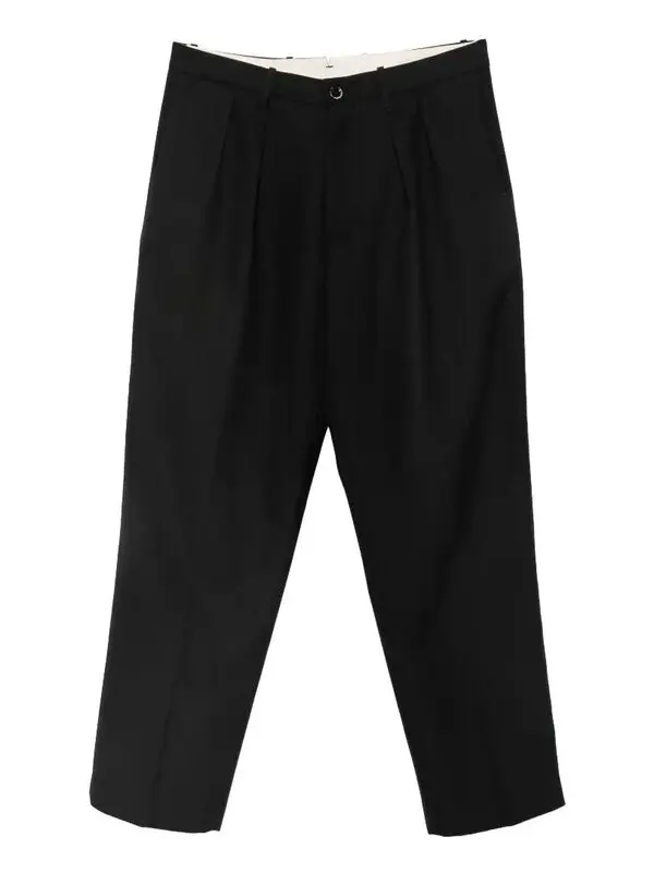 NINE:INTHE:MORNING Kai Pleated-front Tailored Trousers - Black