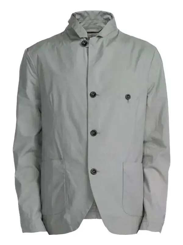 HANNES ROETHER Button-up Blazer - Grey