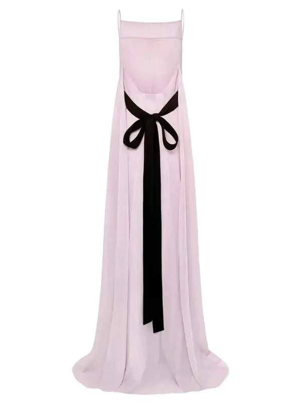 16Arlington Febe Bow-detail Maxi Dress - Pink