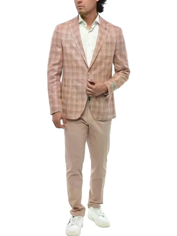 Corneliani Single-breasted Patch-pocket Blazer - Orange