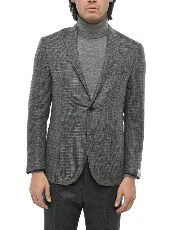 Corneliani Academy Soft Single-breasted Blazer - Grey