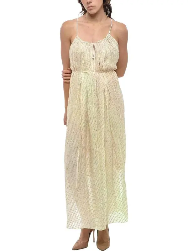 Stella McCartney Lurex Nadia Maxi Dress - Neutrals