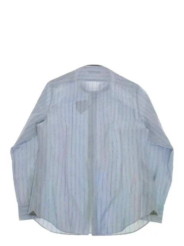Corneliani Striped French-collar Shirt - Blue