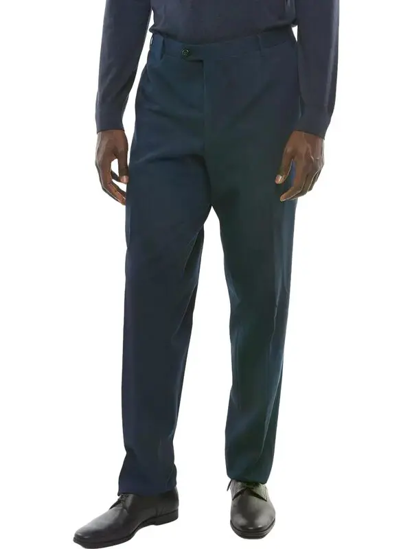 Corneliani Academy Cotton Twill Trousers - Blue
