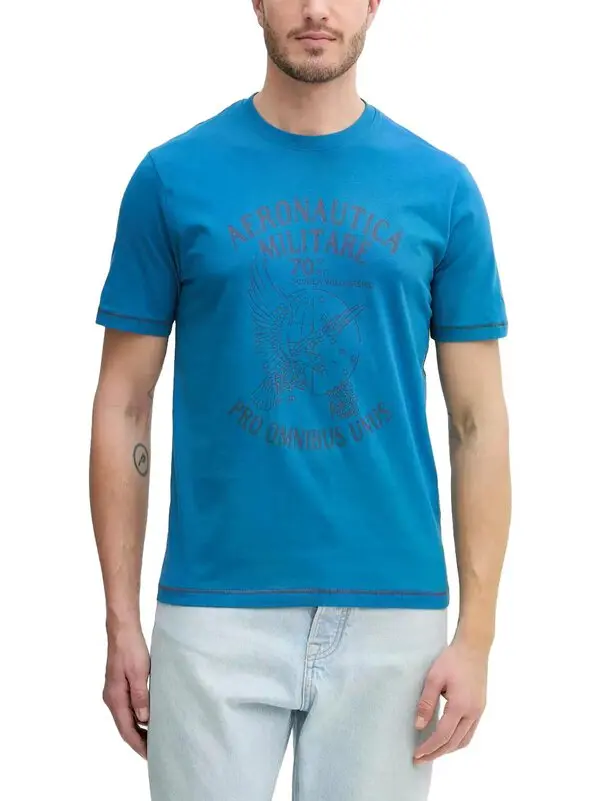 AERONAUTICA MILITARE Logo-print Short-sleeve T-shirt - Blue