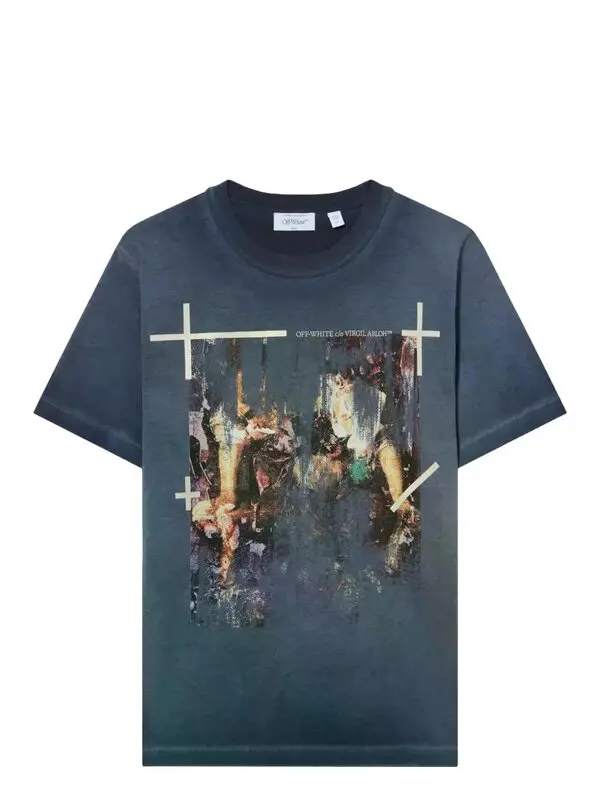 Off-White Narciso Graphic-print T-shirt - Blue