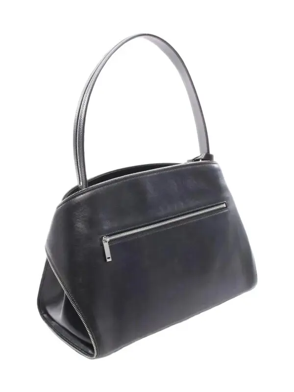 FERRAGAMO Leather Hug Tote Bag - Black