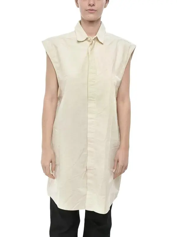 Fear Of God Essentials Sleeveless French Collar Shirt - Neutrals