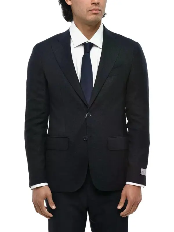 Corneliani Nino Danieli Single-breasted Blazer - Blue
