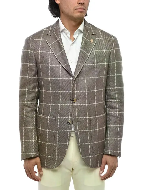 Corneliani Check-pattern Blazer - Brown