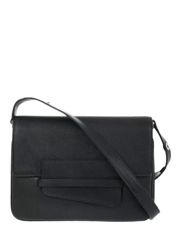 Il Bisonte Textured Leather Shoulder Bag - Black