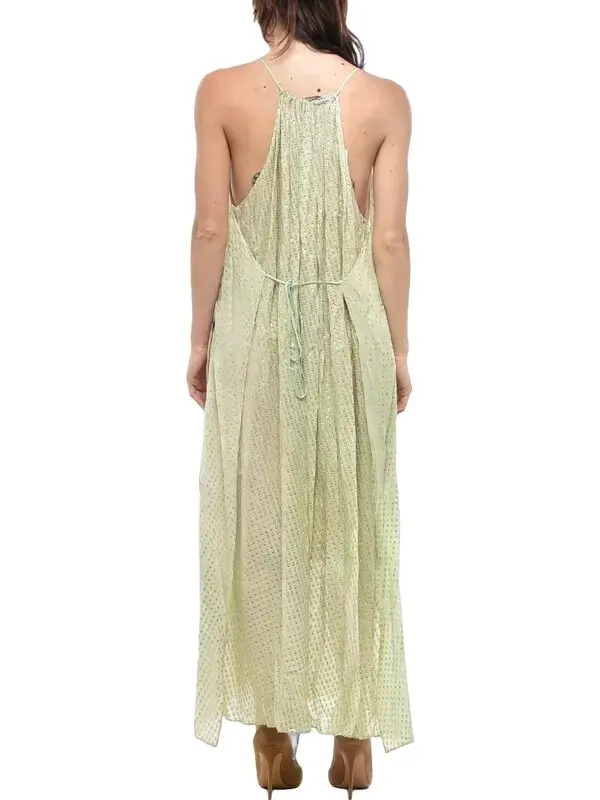 Stella McCartney Nadia Lurex Detail Maxi Dress - Green