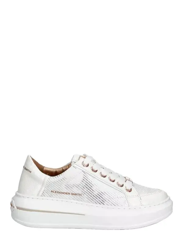 ALEXANDER SMITH Lancaster Logo-plaque Sneakers - White