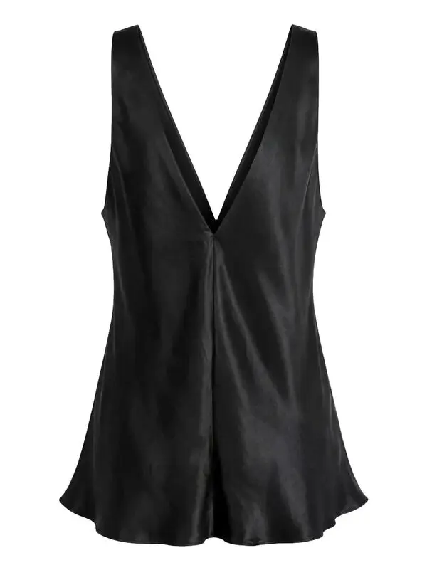 Maria Mcmanus Deep V-neck Sleeveless Top - Black